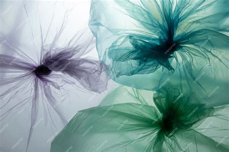 Free Photo Arrangement Of Different Colored Plastic Bags