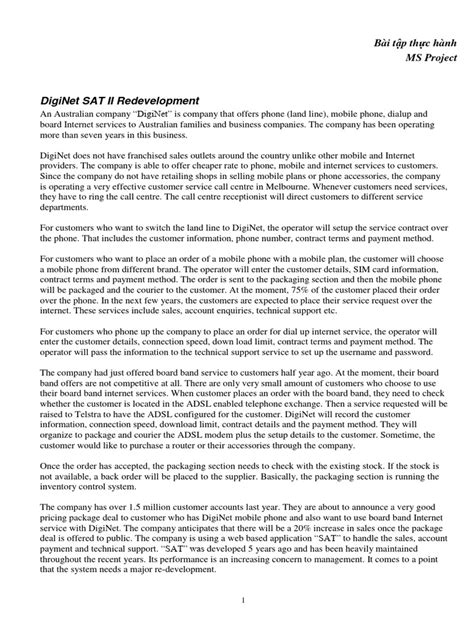 Bai Thuc Hanh Ms Proj Pdf Computer Network Databases