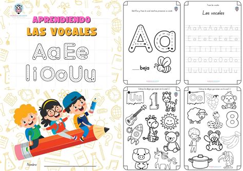 Las Vocales Para Imprimir Y Colorear Vocales Para Colorear