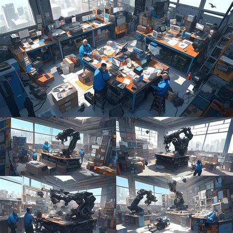 Premium Photo Robotics Workshop Innovative Technology In Action