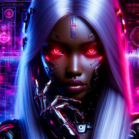 Premium Photo Cyber Girl Image Symbol Of Technofemininity