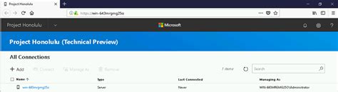 Installing Microsoft Project Honolulu On Windows 2016 Server For Remote