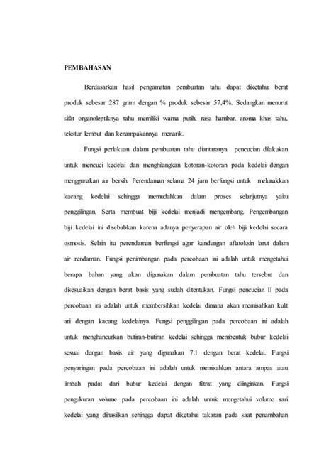 Laporan Praktikum Tahu PDF