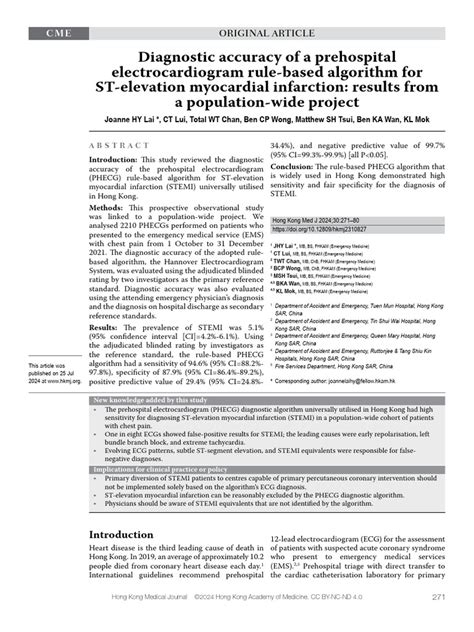 diagnostic accuracy of a prehospital electrocardiogram rule based