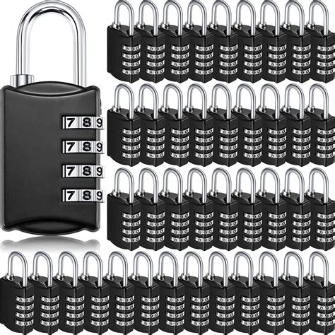 40 Pcs 4 Digit Combination Locks Combination Padlock Luggage Number