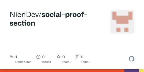Github Niendevsocial Proof Section