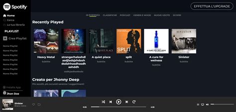 Github Gdemartino93html Css Spotifyweb