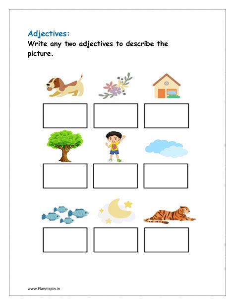 Comparing Adjectives Worksheet Grade 1