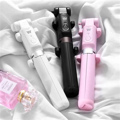 Селфи стик 4 в 1 Influencer V02S LED ринг | Трипид