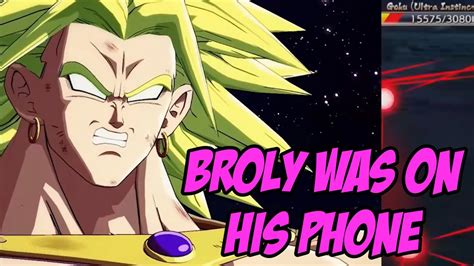 Broly Was On His Phone Youtube