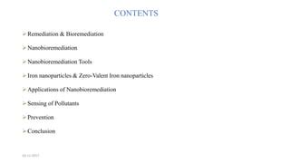 NANOTECHNOLOGY IN BIOREMEDIATION PPTX Indoor Environmental Quality Home Garden