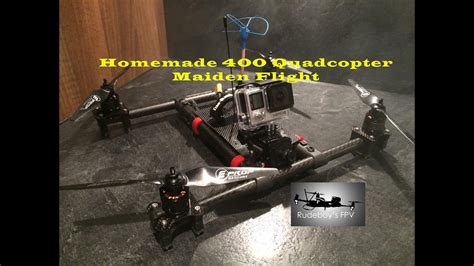 Homemade 400 Quadcopter Maiden Flight YouTube