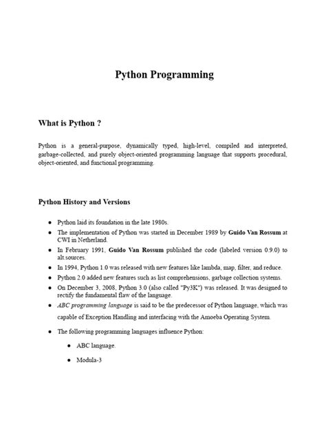 Unit 1pythonintroduction Pdf Python Programming Language