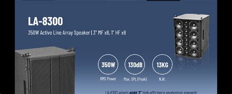 Professional Active Line Array Loudspeaker System Guangzhou DSPPA Audio Co Ltd