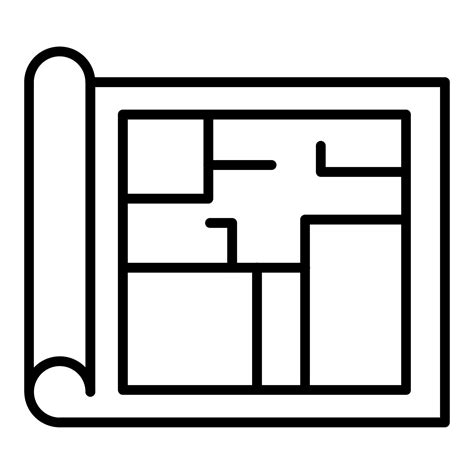 Floor Plan Icon Style 21266034 Vector Art At Vecteezy