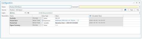 task parameters