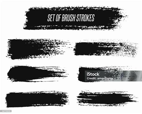 와이드 브러시 Strokes 0명에 대한 스톡 벡터 아트 및 기타 이미지 0명 2015년 검은색 Istock