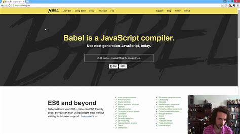 Transpiling Es6 In 10 Minutes Youtube
