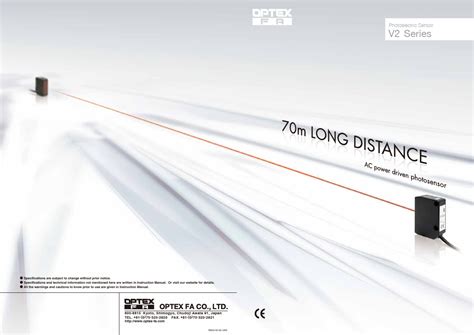 Bgs 2v100 Datasheet Pdf Ac Power Driven Photosensor Download Optex Fa Bgs 2v100