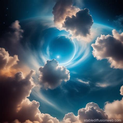 Earth In Vibrant Molecular Cloud Stable Diffusion Online