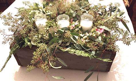 Seeded Eucalyptus Centerpiece