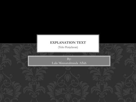 Explanation Text Docx