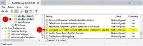 notification to restart after updates are installed windows