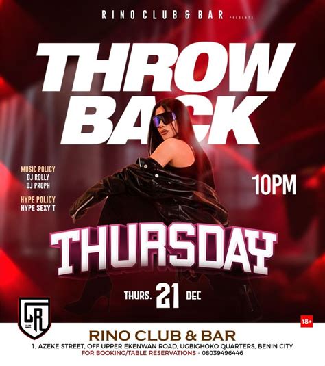 Throwback Thursday Party Flyer