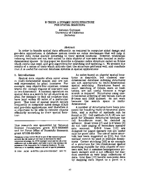 pdf r trees a dynamic index structure for spatial searching