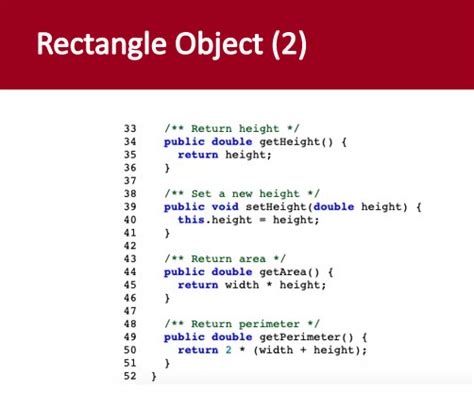 Solved Implement The Geometric Object Circle Rectangle