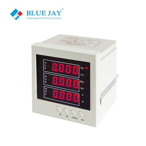 low cost three 3 phase digital electric meter with analogue digital