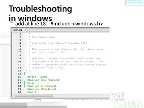 Ppt 3d Game Programming Lab1 Glut Programming Powerpoint