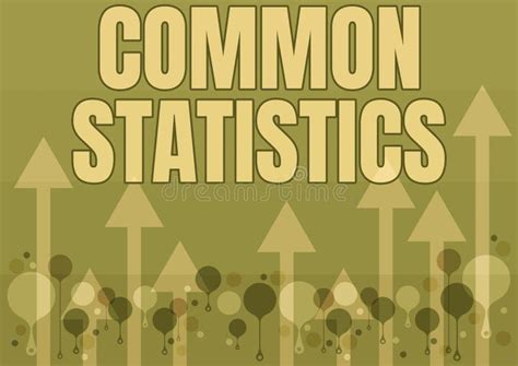 Conceptual Caption Common Statistics Word Written On Used To Calculate Values Related To