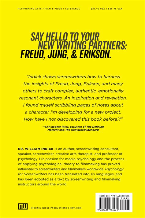 Psychology For Screenwriters Building Conflict In Your Script 2nd Ed