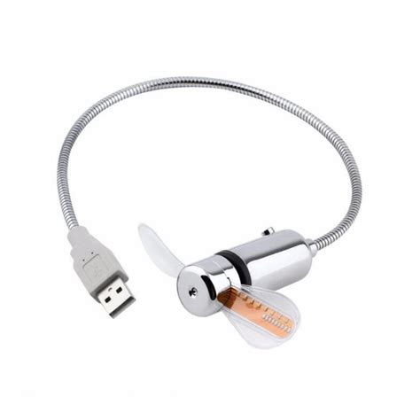 Usb Mini Clock Led Light Usb Fan Time Clock Adjust Vicedeal