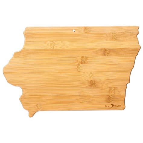 Destination Iowa Cutting Board Totally Bamboo