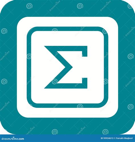Summation Symbol Stock Vector Illustration Of Plus Question 99934613