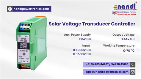solar voltage transducer controller