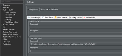 Post Build Action Not Invoked Nxp Community