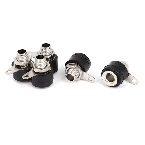 Aexit 5 Terminal Connector Pcs Speaker Binding Posts Terminal 4mm Sockets Black 88ry633qf295