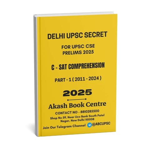 Delhi UPSC Secret For UPSC CSE C SAT Comprehension English B W Akashbookcentre In