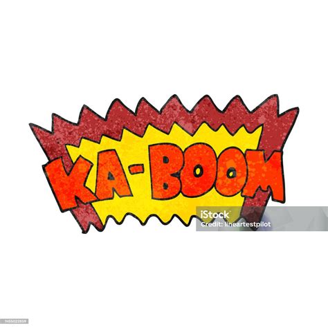 Freehand Textured Cartoon Comic Book Explosion Stock Illustration ...
