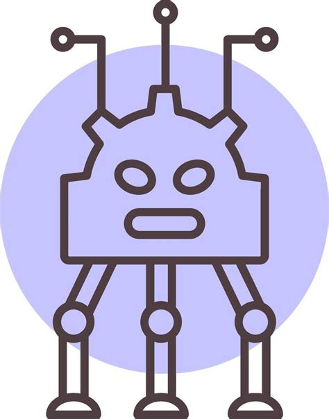 Robotics Line Shape Colors Icon Vector Art At Vecteezy
