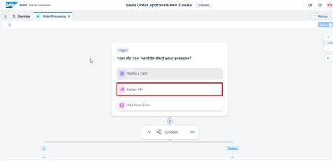 Create An Api Trigger For The Process Sap Tutorials