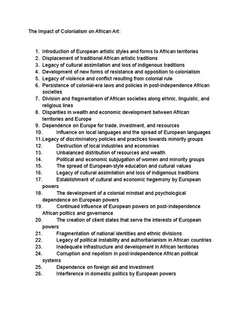 The Impact Of Colonialism On African Art The Impact Of Colonialism On