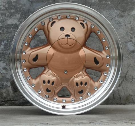 Super Cute Teddy Bear Rims Wheels 14 15 16 Inch Car Alloy Wheels