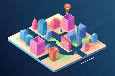 Premium Ai Image Geofencing And Location Based Marketing Concept