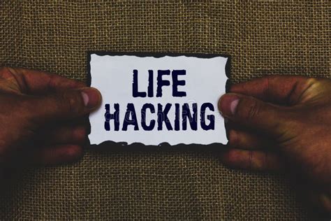 Handwriting Text Life Hacking Concept Meaning Simple And Clever Techniques In Accomplishing