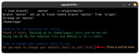 Install And Setup Zsh On Ubuntu Linux