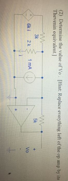 Solved Determine The Value Of Vo Chegg Com
